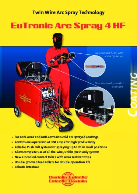 EuTronic Arc Spray 4 HF | Castolin Eutectic